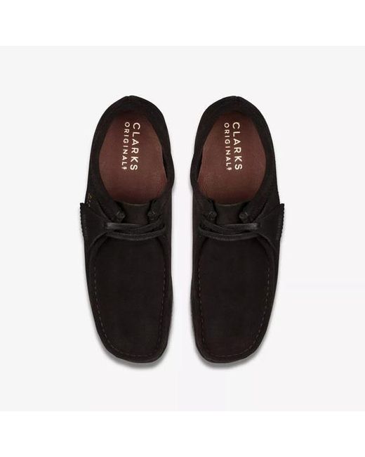 Clarks Wallabee Shoes in Black for Men | Lyst