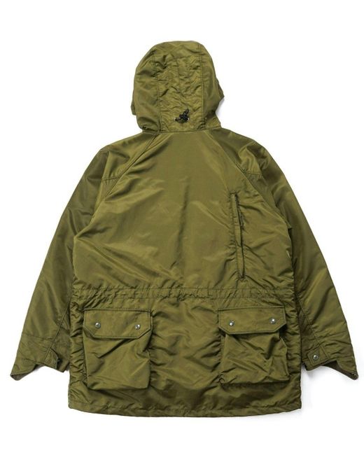 Engineered Garments Garments Field Parka Flight Satin Nylon in Green ...