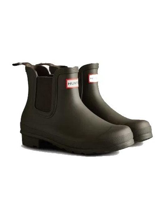 HUNTER Original Chelsea Boots Bitter in Black for Men | Lyst