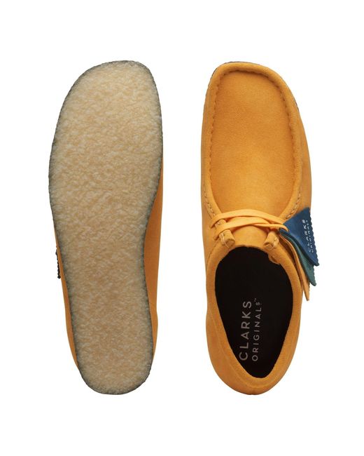 Clarks Wallabee & Suede in Blue for Men | Lyst