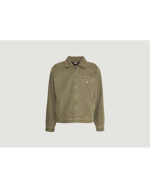 Dickies Madras Duck Canvas Jacket In Green For Men Lyst