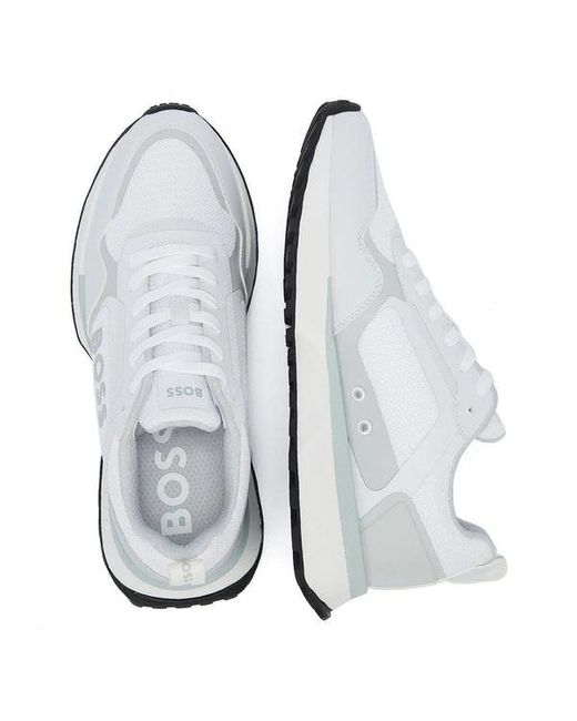 BOSS Jonah Runn Merb Trainers in White | Lyst