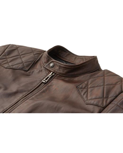 Belstaff Legacy Outlaw Waxed Leather Dark Deep in Brown for Men | Lyst