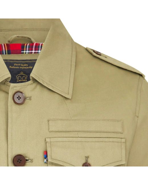 Merc London George Field Jacket in Green for Men | Lyst