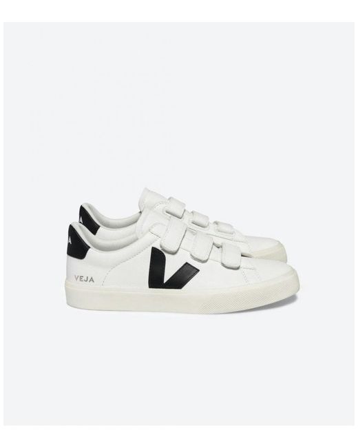 Veja Recife Leather Velcro Trainer Col in White for Men | Lyst