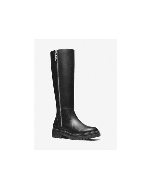 Michael Kors Regan Mid Length Boots in Black | Lyst