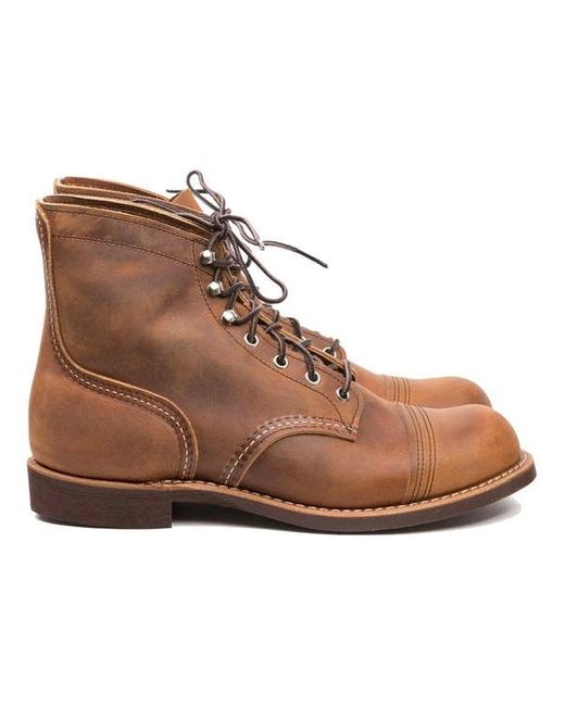 Red Wing 8085 Iron Ranger Rough & Tough Vibram in Brown for Men | Lyst