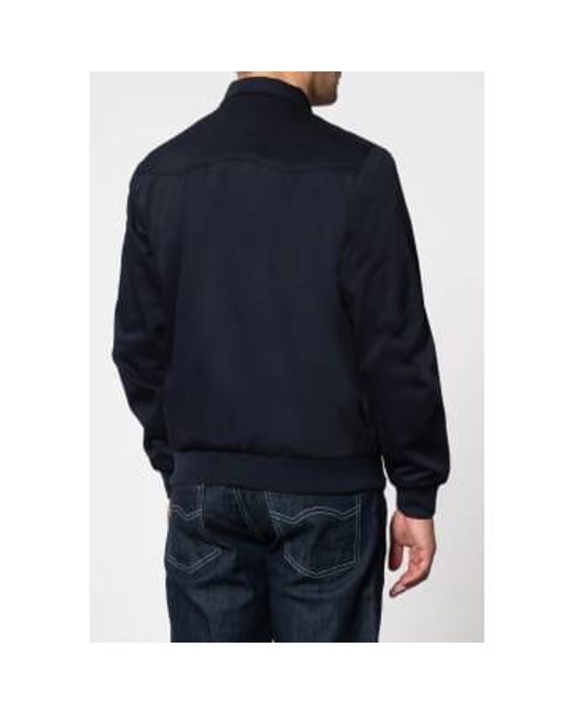 Merc London The Harrington Jacket in Blue for Men | Lyst