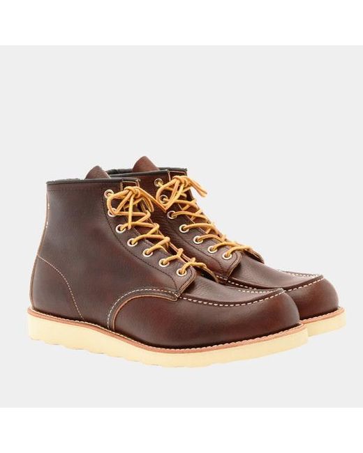 Red Wing Wing 6" Classic Moc Toe 8138 Boot in Brown for Men | Lyst
