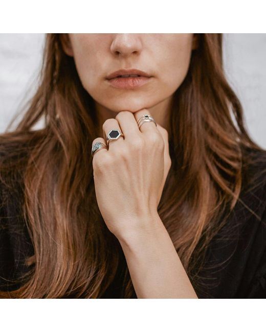 Rachel Entwistle Varro Ring in Black | Lyst