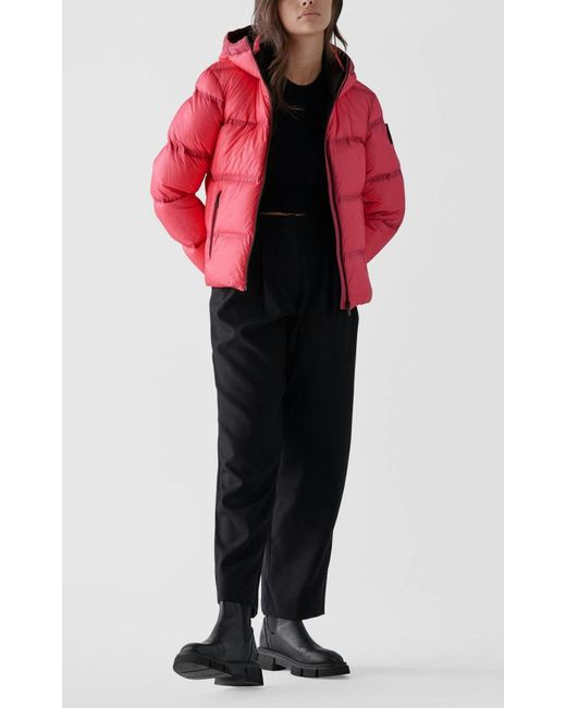 Moose Knuckles Baddeck Puffer Down Jacket in Pink | Lyst