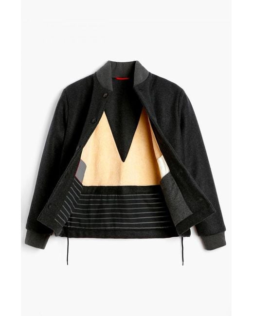 Homecore Jr Carbon Reversible Double Breasted Jacket in Black for Men ...