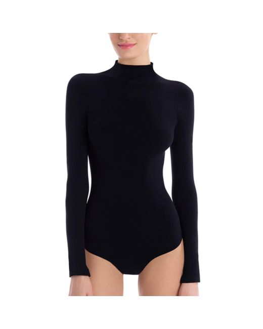 Commando Mock Neck Bodysuit Thong In Black Lyst
