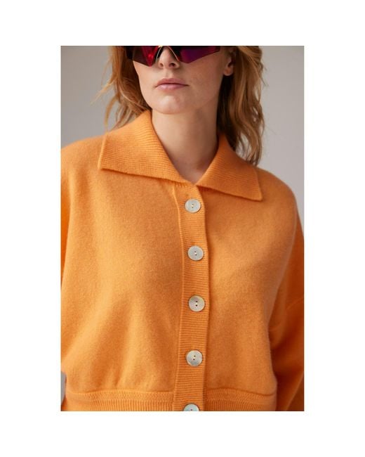 Colorush Cashmere Jacket Sunset in Orange | Lyst