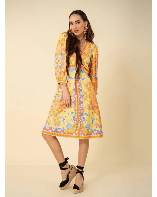 Hale Bob Genesis Dress in Natural | Lyst UK