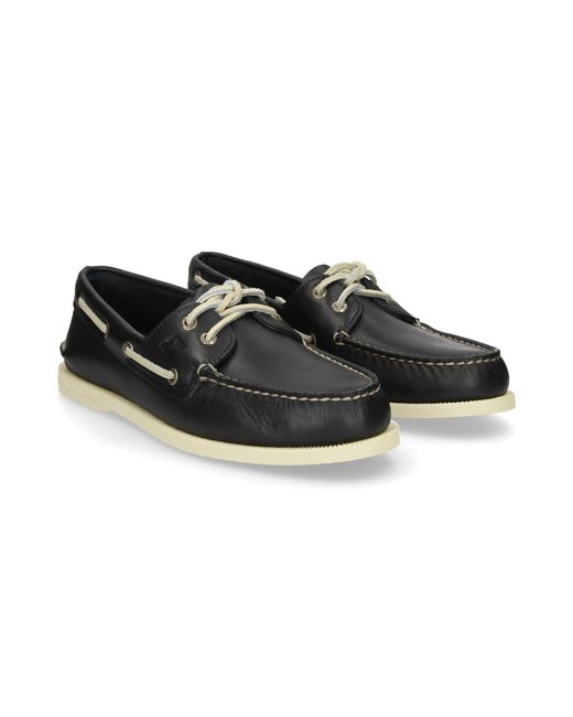 Sperry Top-Sider Topsider Authentic Original 2-Eye in Black for Men | Lyst