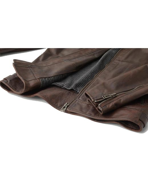 Belstaff Legacy Outlaw Waxed Leather Dark Deep in Brown for Men | Lyst