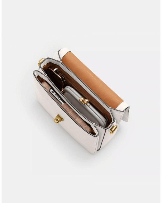 COACH Cassie 19 Leather Crossbody Bag , Col: Chalk in Natural | Lyst
