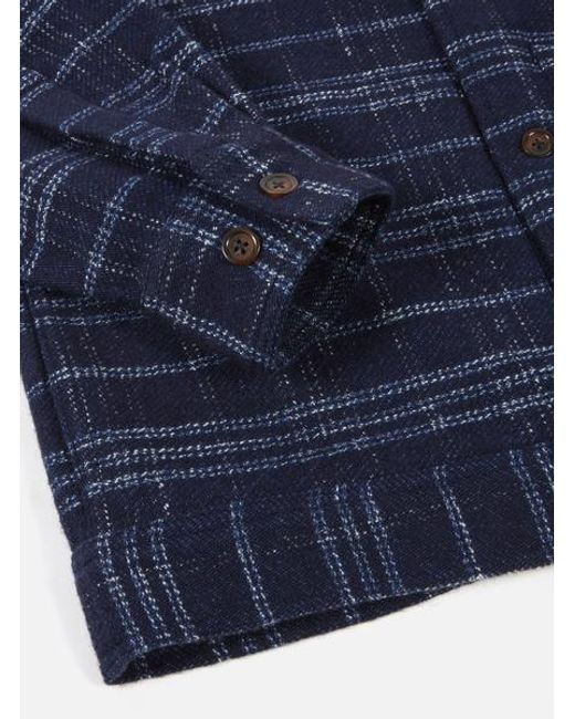 Universal Works Check Uniform Jacket in Blue for Men | Lyst