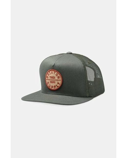 Brixton Oath Surplus Mp Trucker Cap in Green for Men | Lyst UK