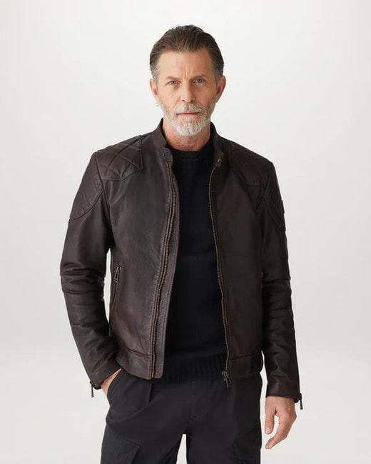Belstaff Legacy Outlaw Jacket Hand Waxed Leather Antique in Gray for ...