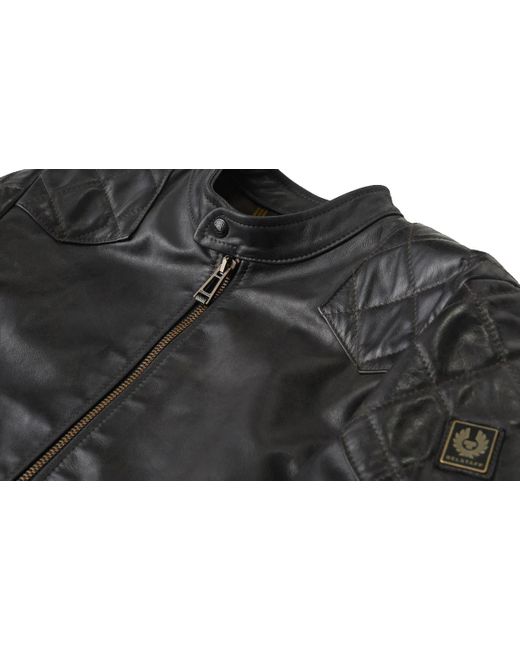 Belstaff Legacy Outlaw Waxed Leather Antique in Black for Men | Lyst
