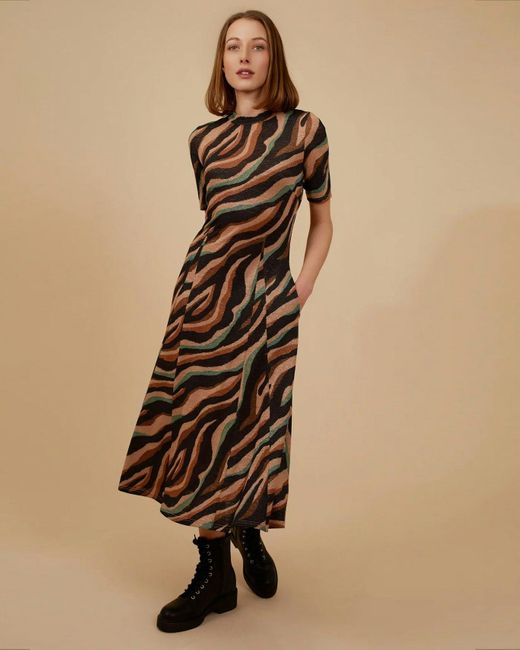 Traffic People Vestido Ceeci in Natural | Lyst