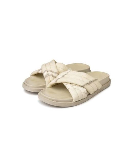 Yaya Slipper With Tie-Dye Print, Stitch Details And Crossed Strap in ...