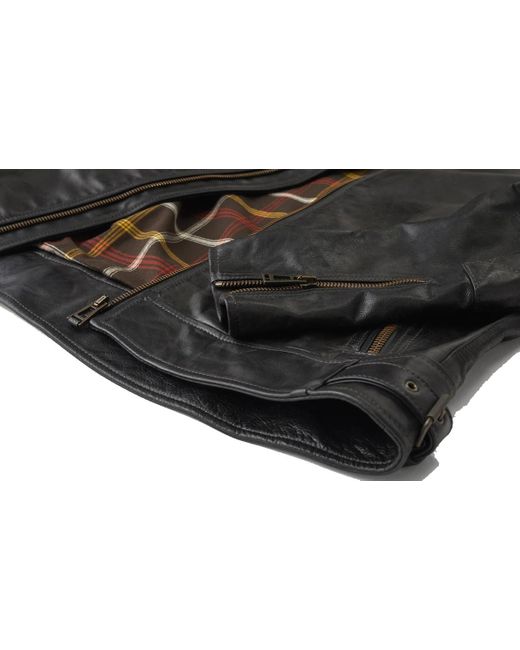Belstaff Legacy Outlaw Waxed Leather Antique in Black for Men | Lyst
