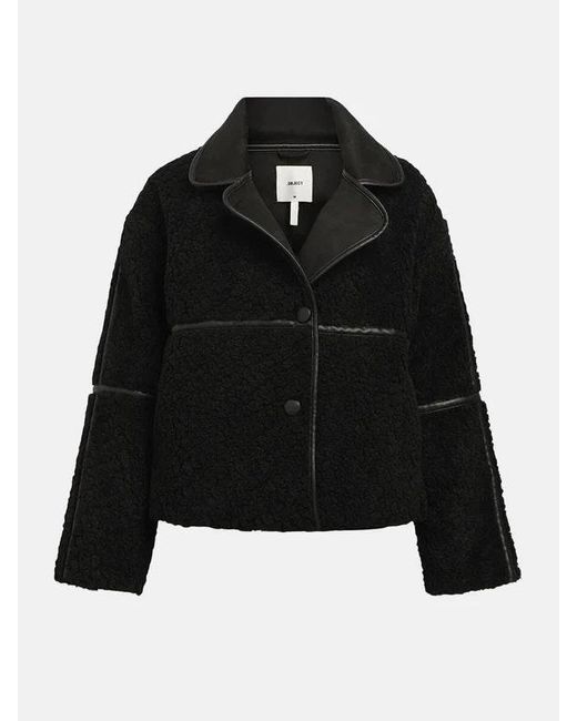 Object Objrina Teddy Jacket in Black | Lyst