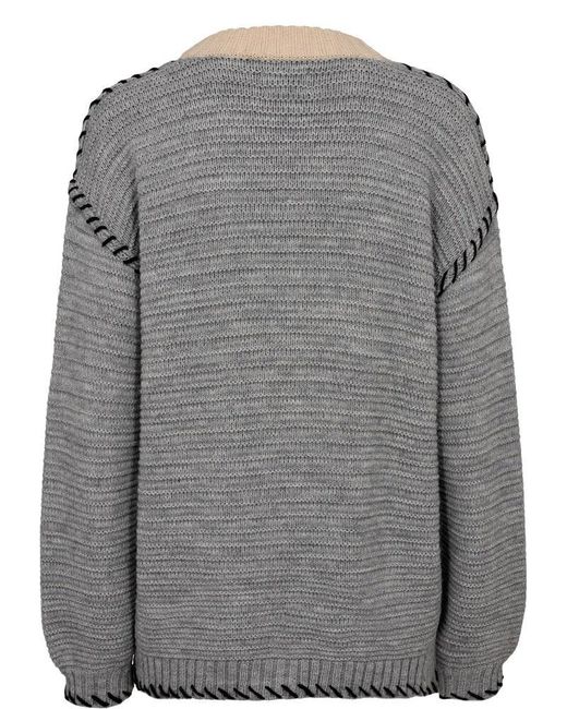 Numph Nutria Cardigan in Gray | Lyst