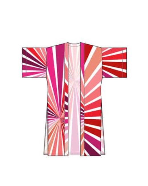 Nooki Design Charlie Kimono in Red | Lyst