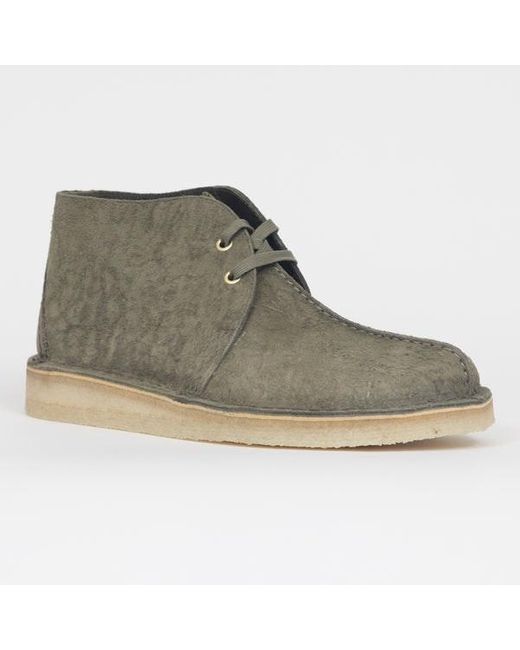 Clarks Desert Trek Hi Shoes in Gray for Men | Lyst