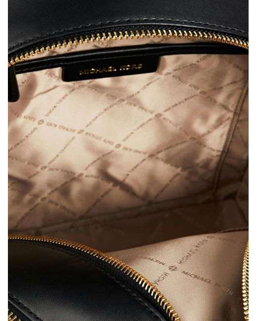 Michael Kors Adina Monogram Logo Backpack in Black | Lyst