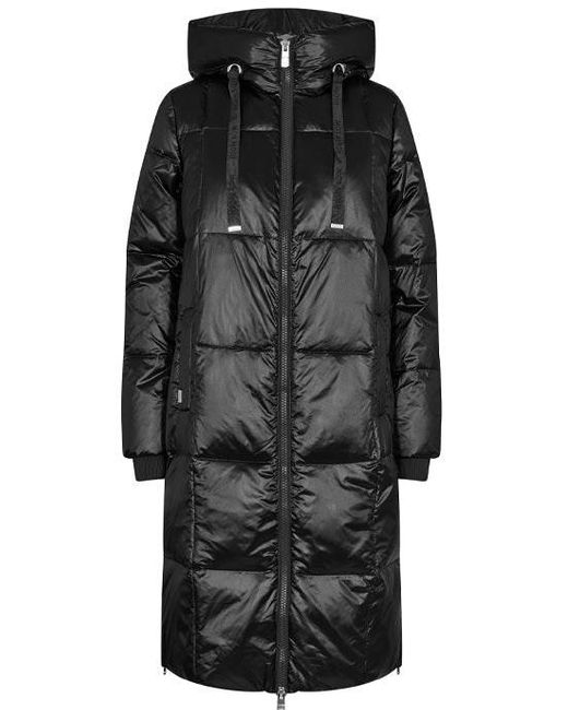 Mos Mosh Nova Square Down Coat Metallic in Black | Lyst