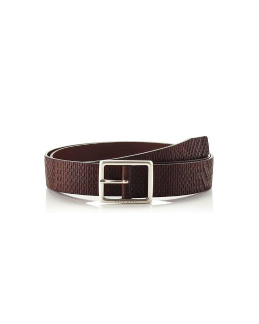 BOSS Dark Leather Ralf Monogram Belt in Brown for Men | Lyst