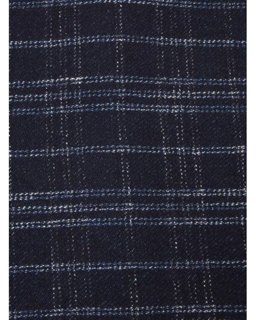 Universal Works Check Uniform Jacket in Blue for Men | Lyst