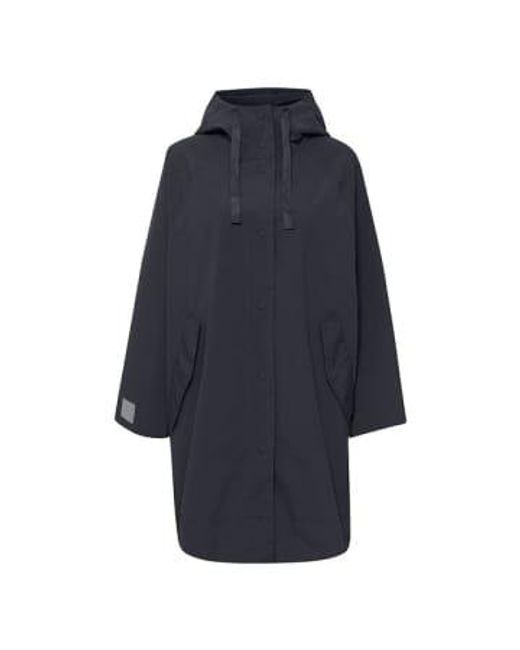 Part Two Emmy Dark Oversized Rain Coat in Blue | Lyst