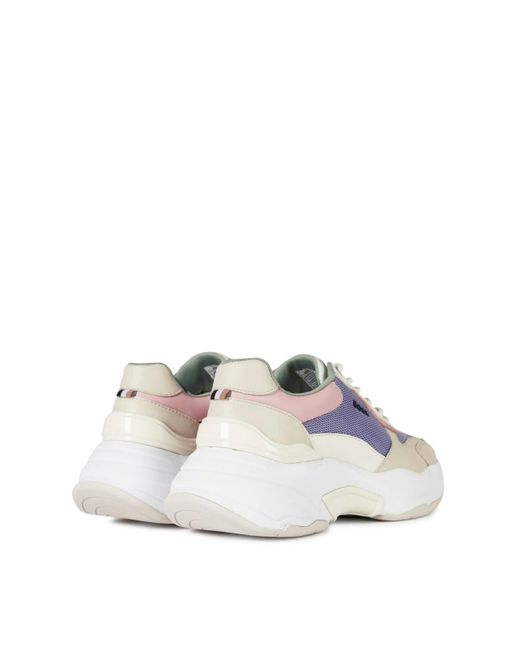 BOSS Open Noa Chunky Runner Sneakers in White | Lyst