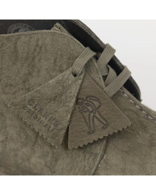 Clarks Desert Trek Hi Shoes in Gray for Men | Lyst