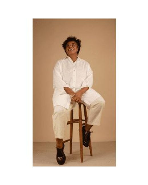 Lora Gene Heidi Linen Shirt By S in Natural | Lyst