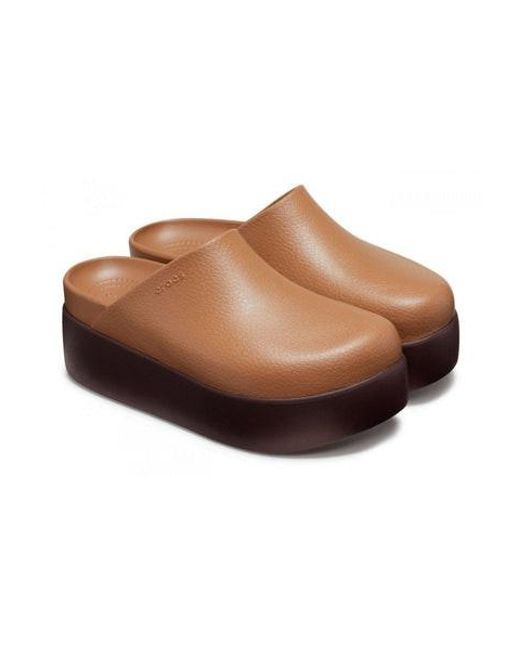 Crocs™ Sandal Dylan Platform Clog in Brown | Lyst