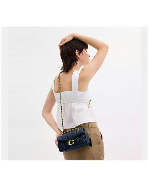 COACH Quilted Tabby 20 Shoulder Bag , Col: Dark in Blue | Lyst