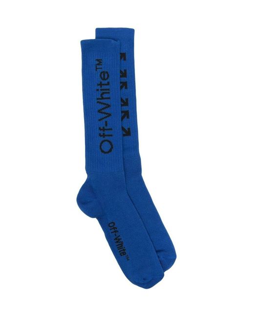 Off-White c/o Virgil Abloh Arrow Logo Mid Lenght Socks in Blue for Men | Lyst UK