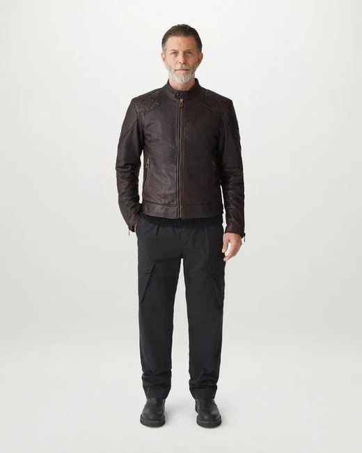 Belstaff Legacy Outlaw Jacket Hand Waxed Leather Antique in Gray for ...