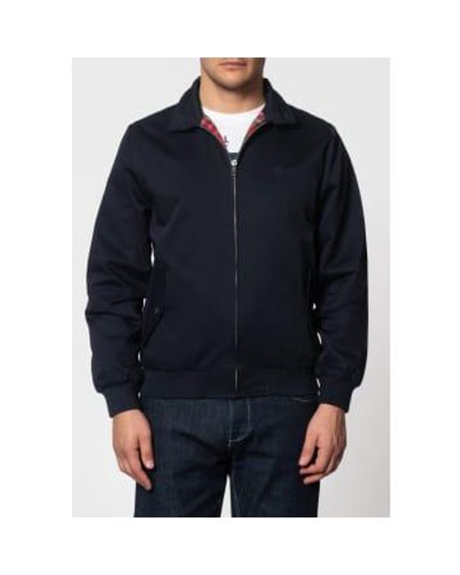 Merc London The Harrington Jacket in Blue for Men | Lyst