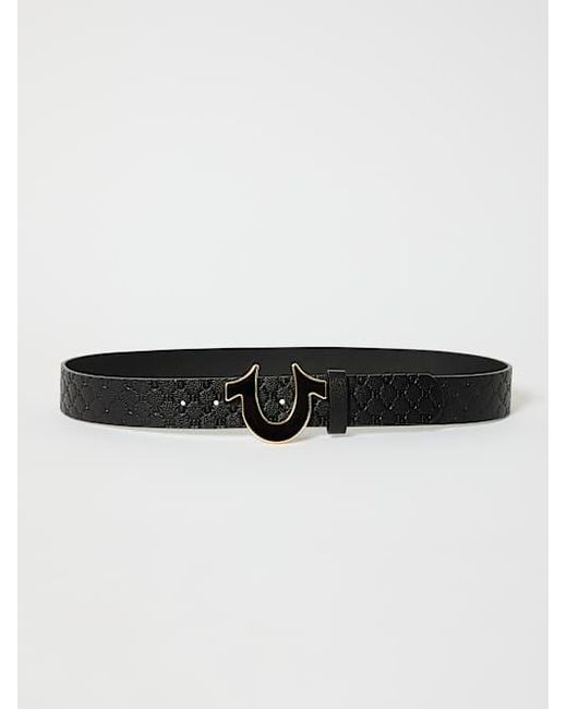 TRUE RELIGION Embossed Monogram Belt | Lyst