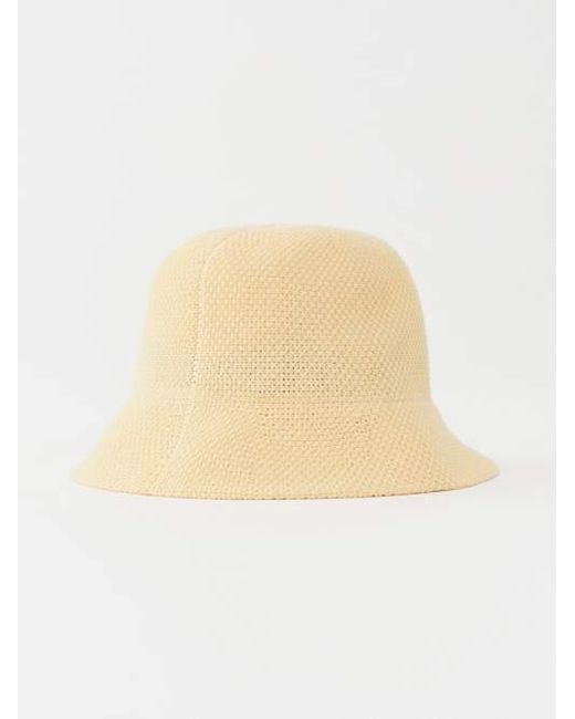 TRUE RELIGION Crochet Horseshoe Bucket Hat in Gray | Lyst