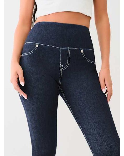 True Religion Truly Snatched Jennie High Rise Skinny Jean in Blue | Lyst