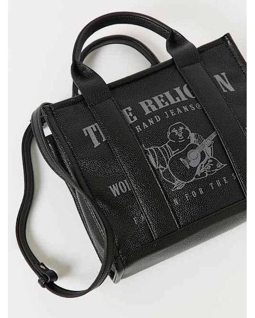 True Religion World Tour Logo Tote Bag in Black | Lyst